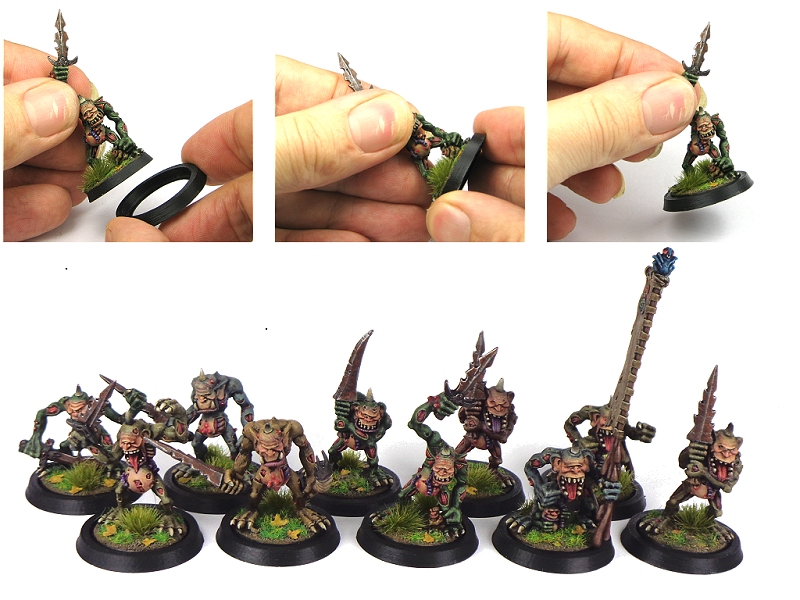 "No Effort" 25mm to 32mm Base Adapter Rings Warhammer Age of Sigmar 40k ...